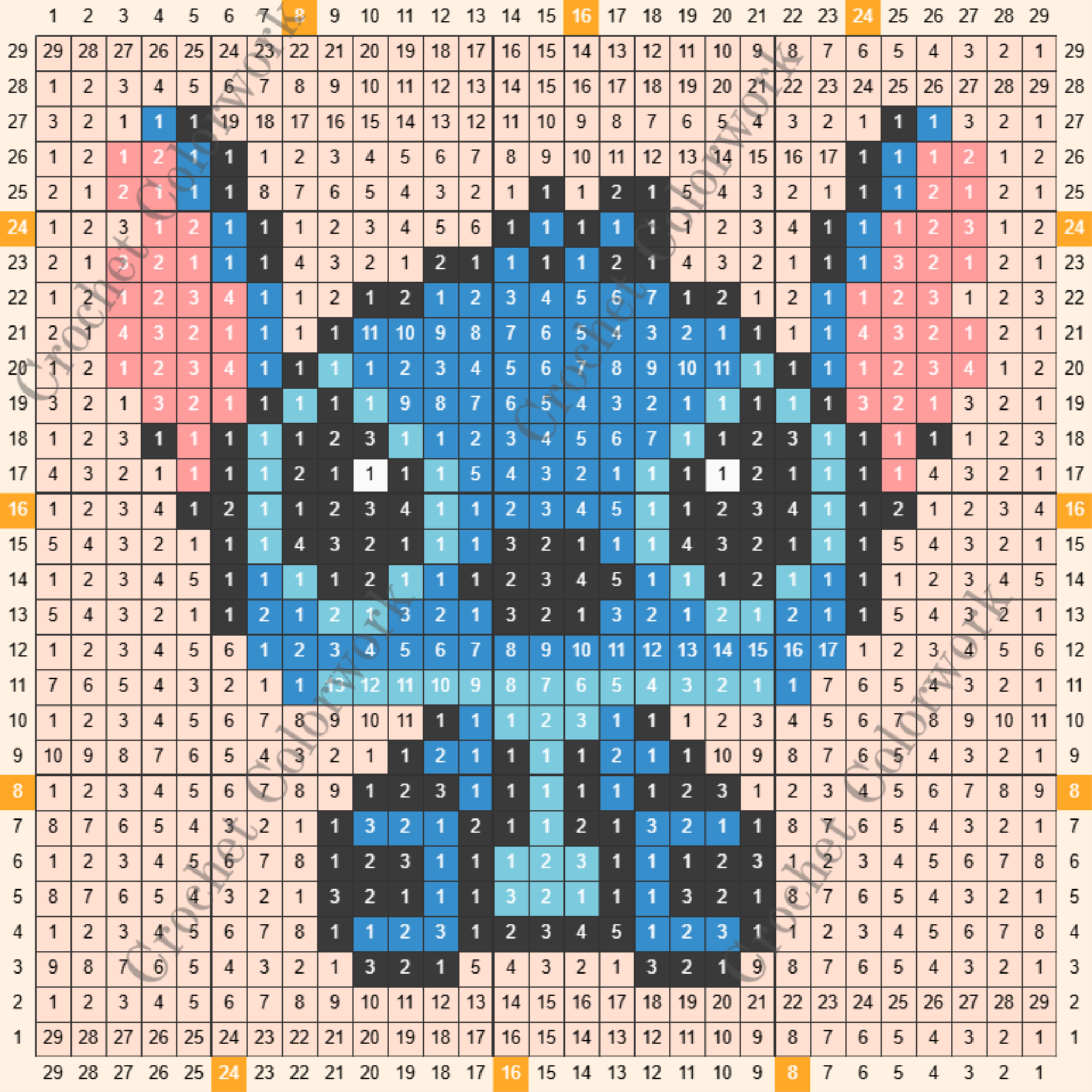 STITCH Pixel Grid Pattern for Crochet, Knitting, and Cross Stitch ...